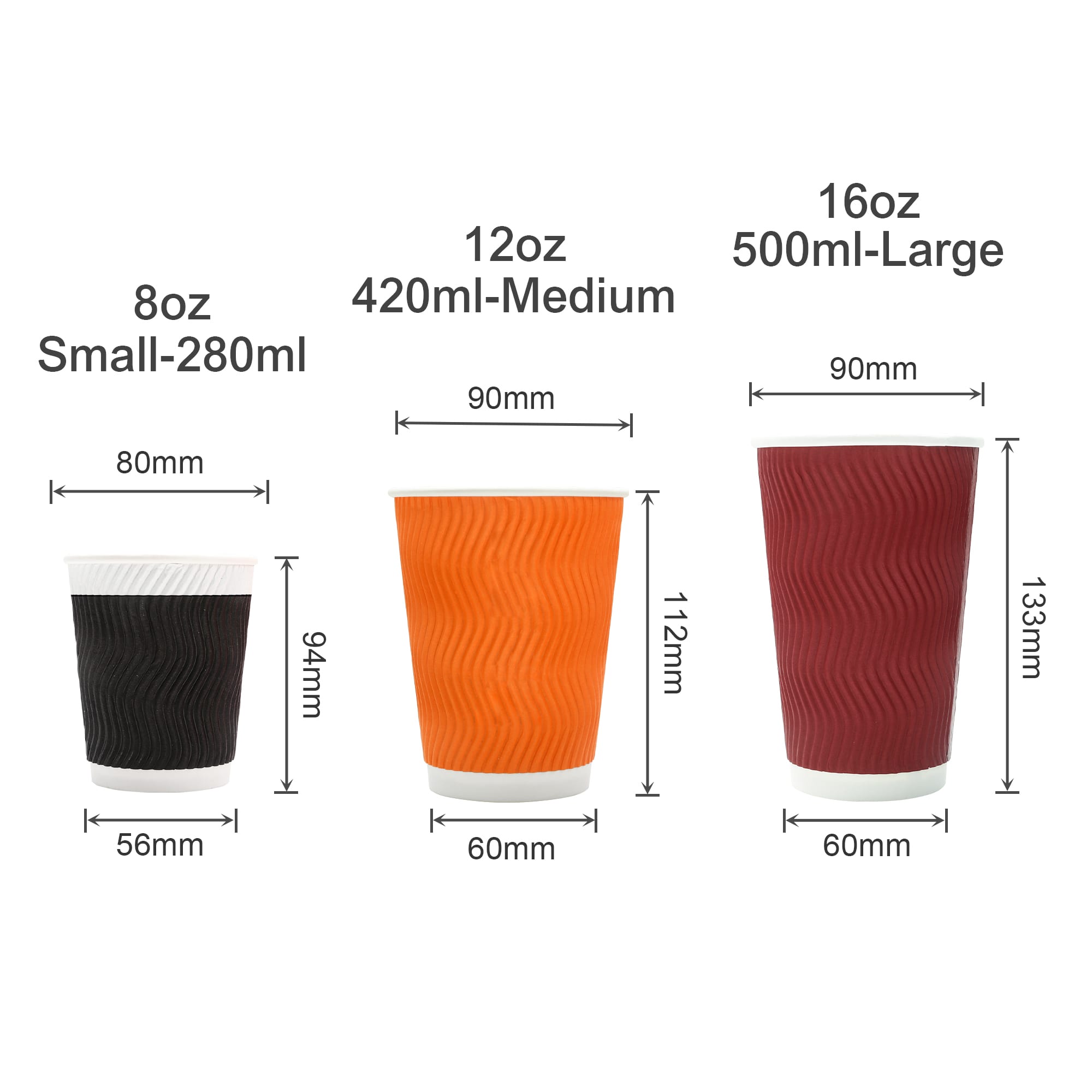 PLA Double Wall Corrugated Compostable Paper Cups PCD761 from Promo ...