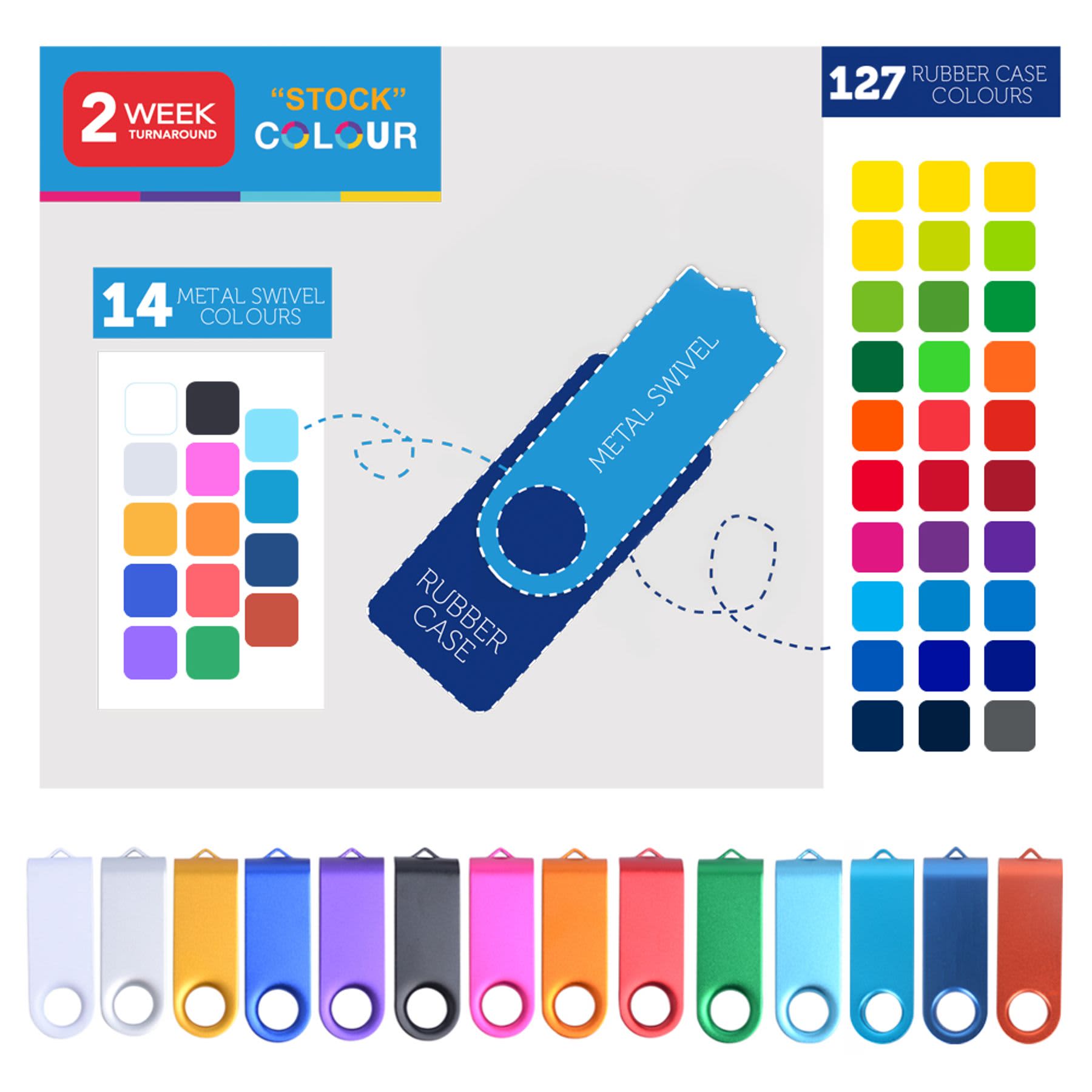 Belton Swivel Flash Drive - PCU607 | The Branding Office