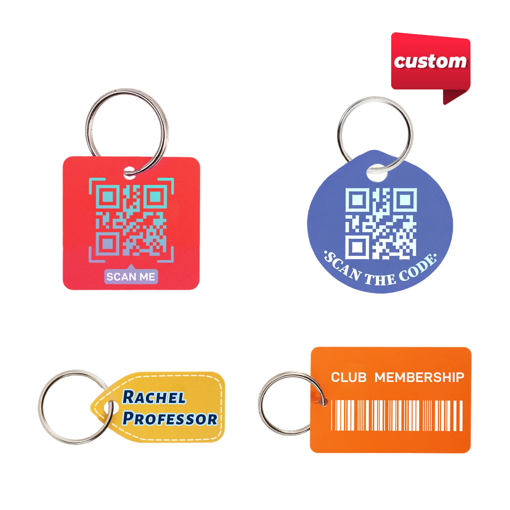 Custom Shape Plastic Card Key Tags PCKP752 from Promo Collection ...