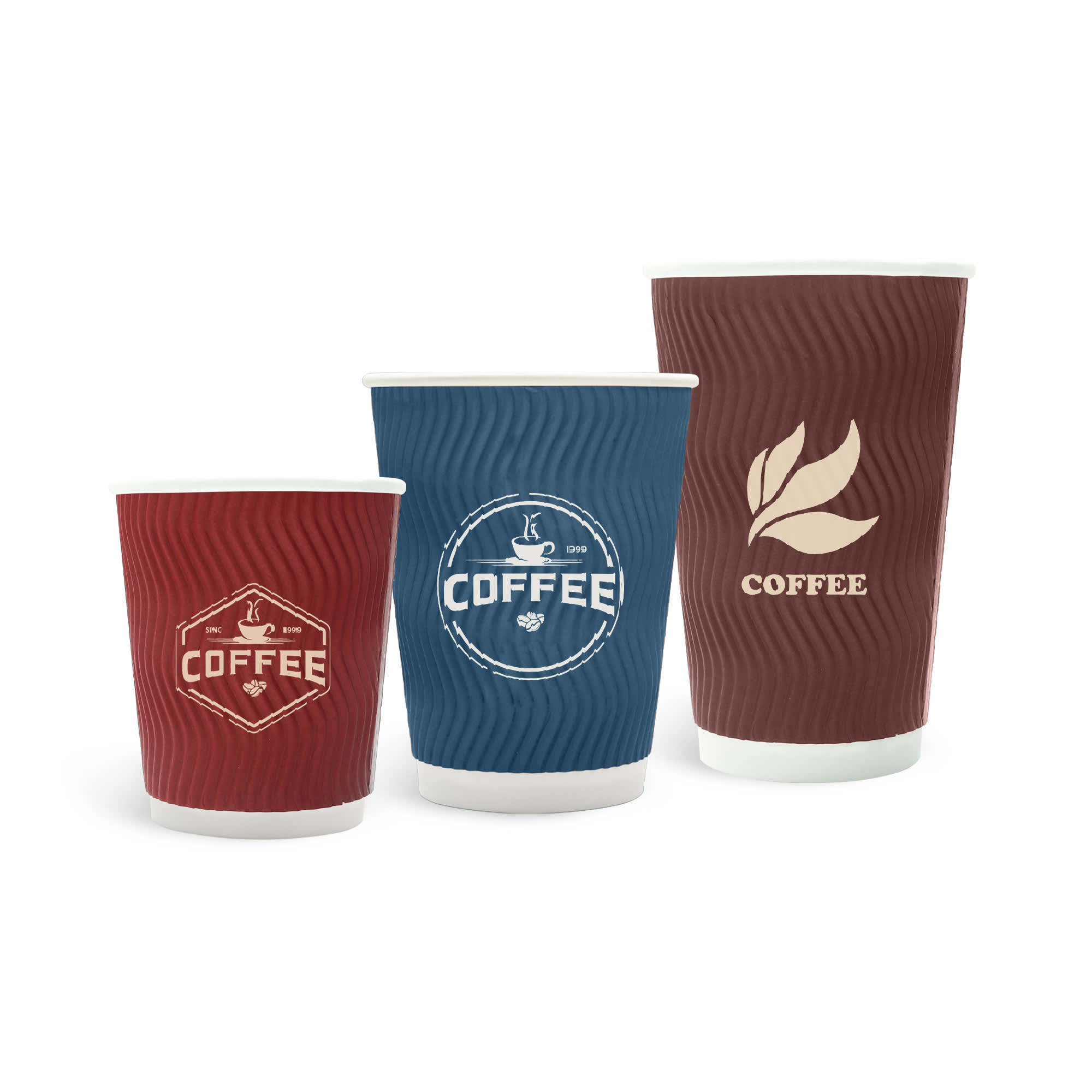 PLA Double Wall Corrugated Compostable Paper Cups PCD761 from Promo ...