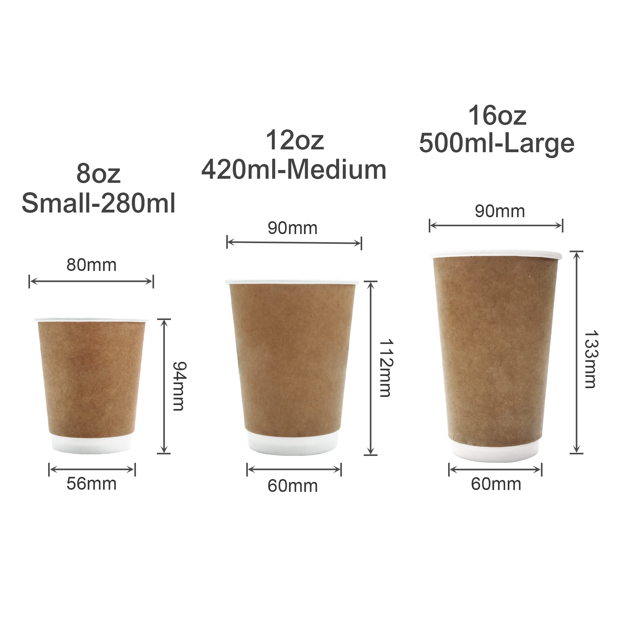 Home Compostable Aqueous Double Wall Kraft Paper Cups PCD768 from Promo ...