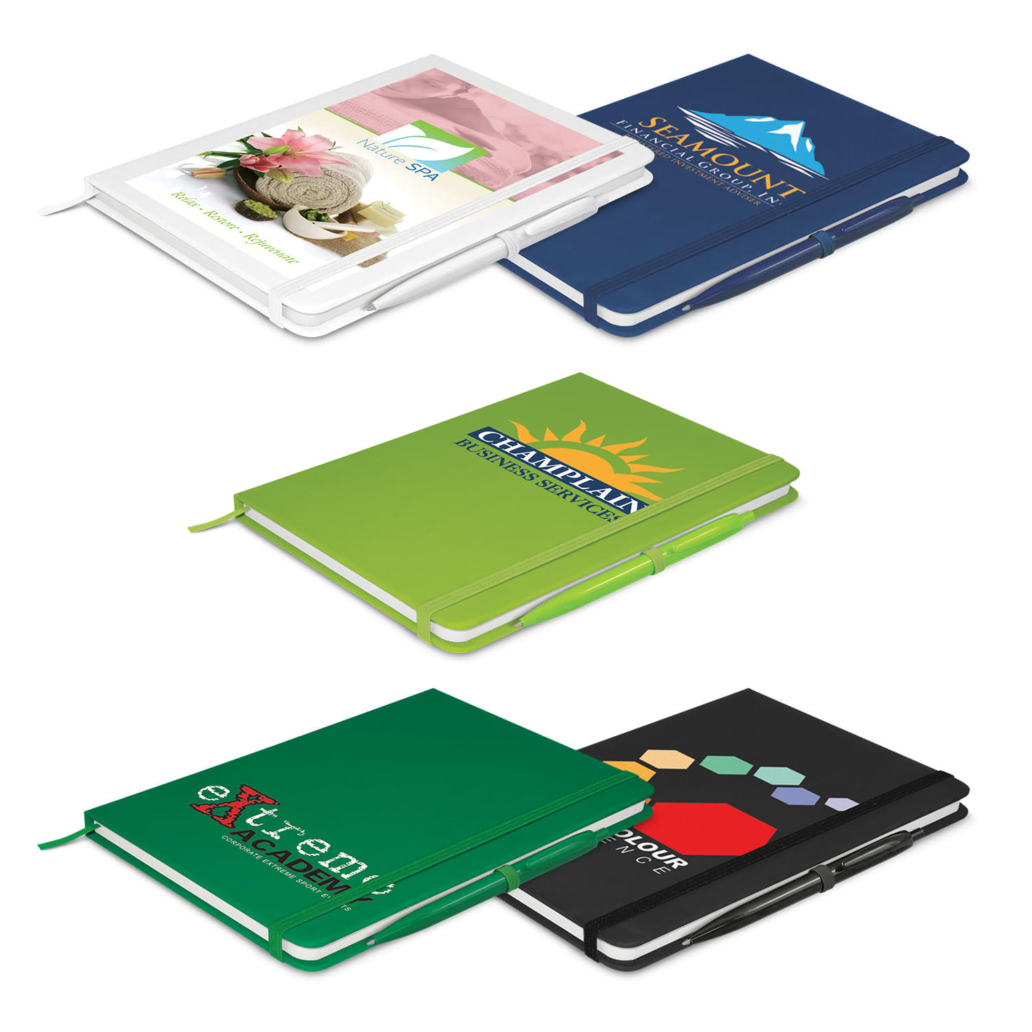 Omega Notebook With Pen | The Branding Office