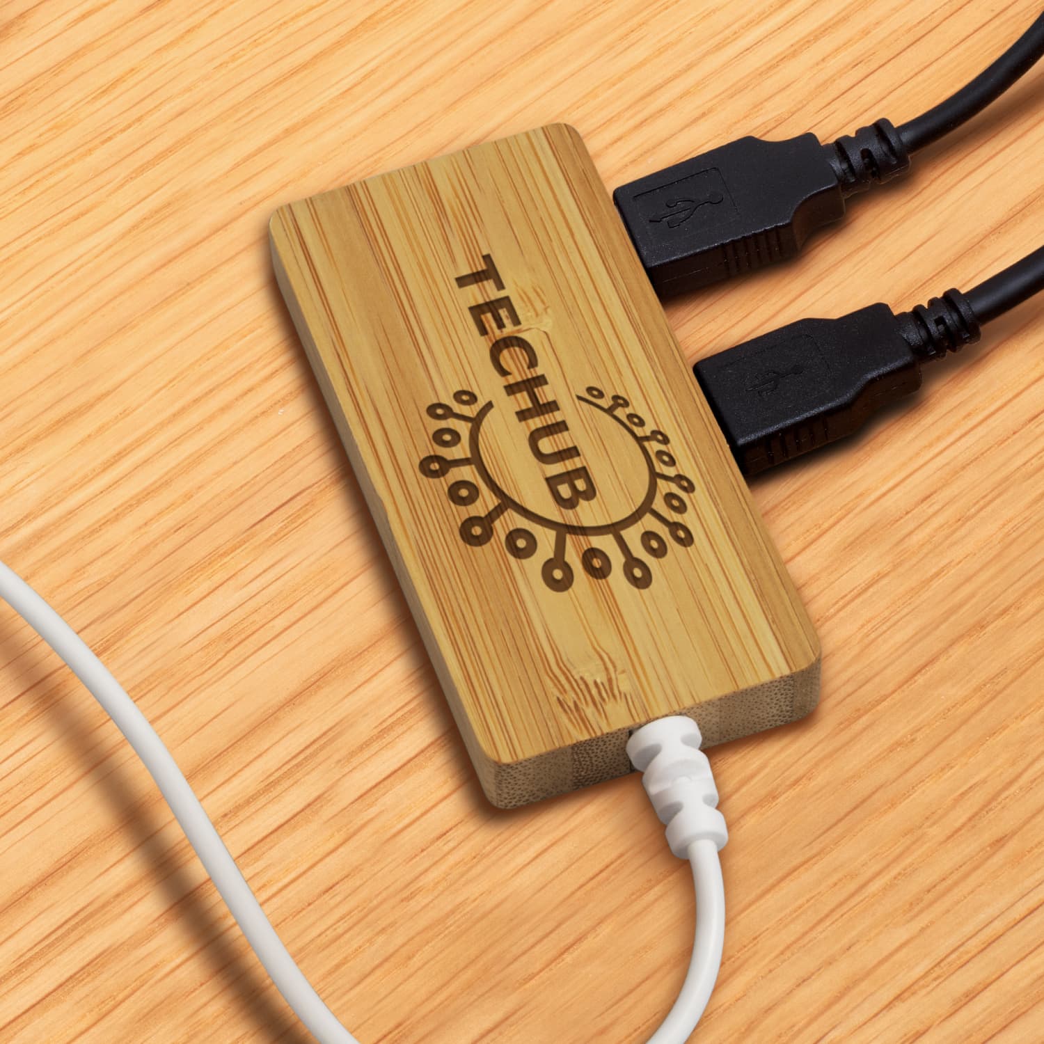Bamboo USB Hub - Modern Promotions