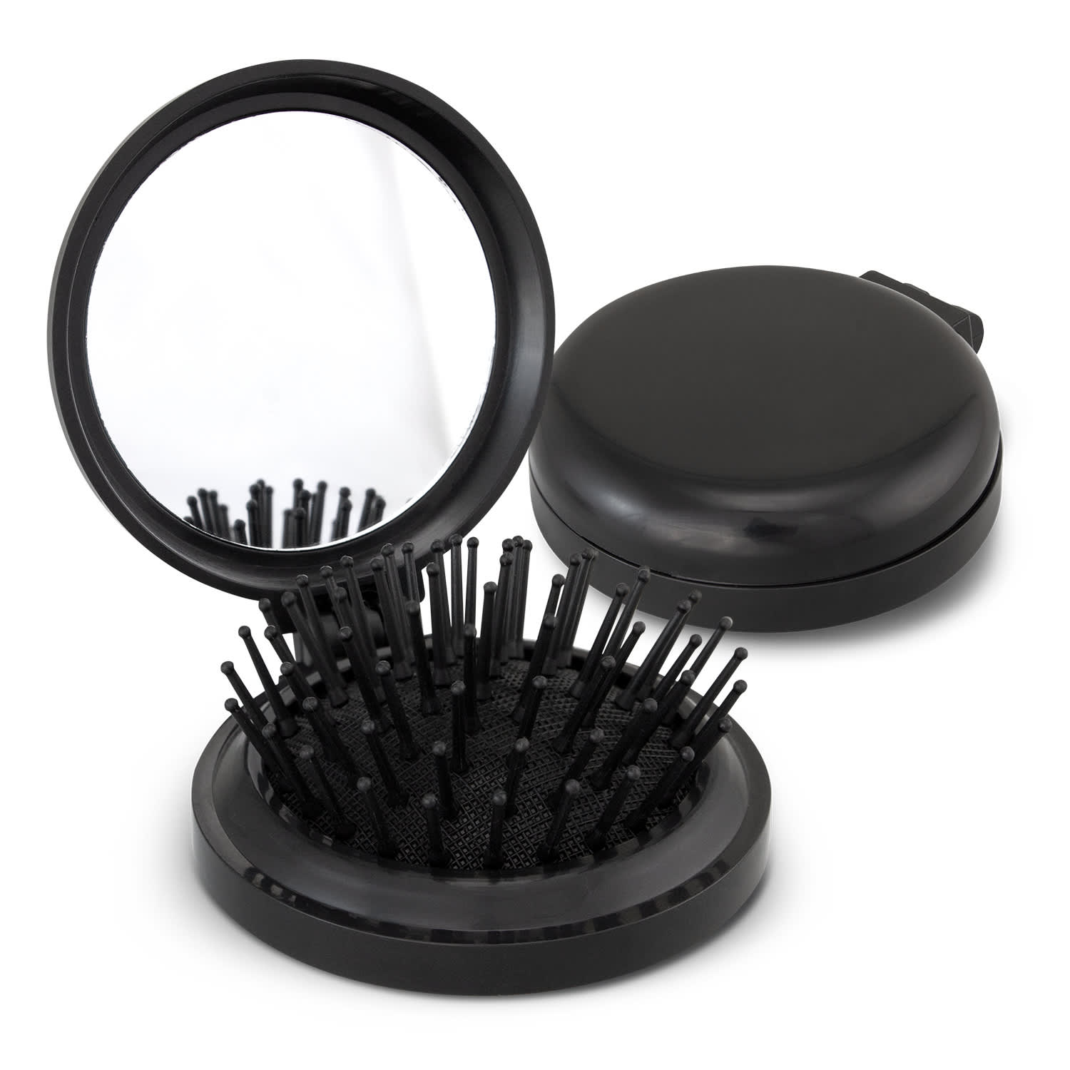 Compact Brush with Mirror - Modern Promotions