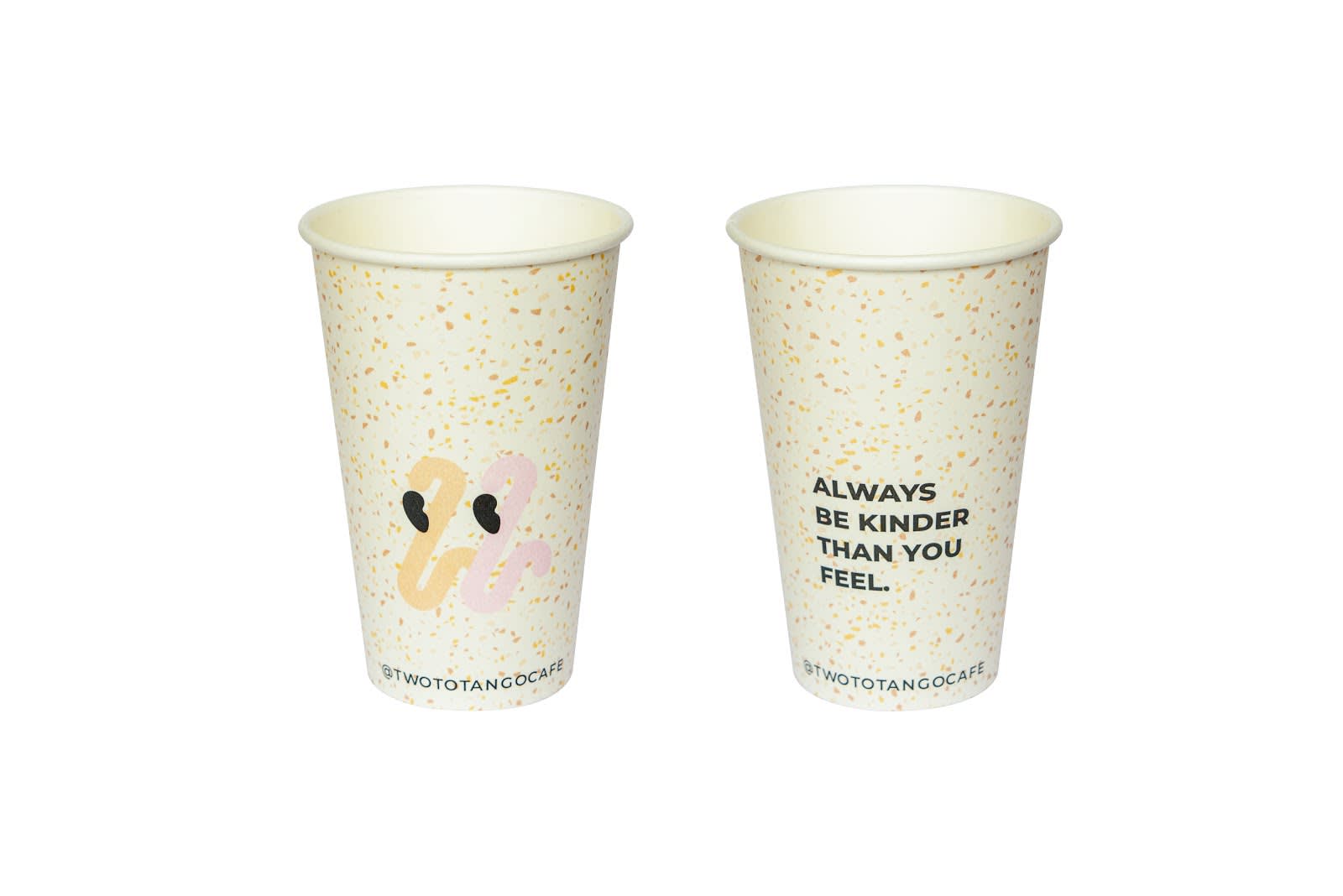 16oz Premium Single Wall Recyclable Customised/Branded Cups E-PSW0122 ...