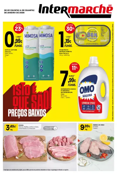Antevisão Folheto Intermarché Super Promoções de 22 a 28 janeiro