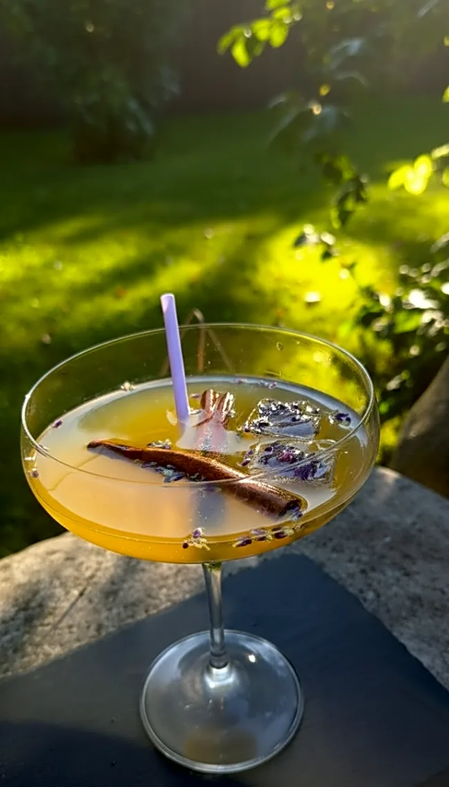 Cinnamon and lavender sun - Opskrift på en lækker drink