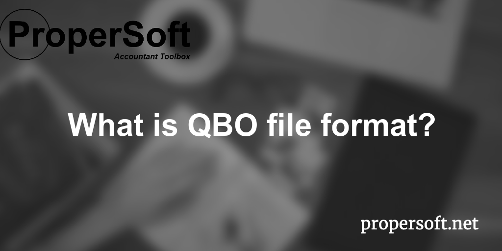 What is QBO file format?