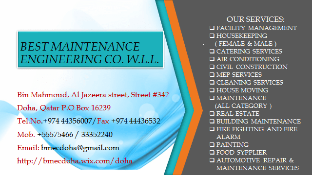 Best Maintenance Engineering Co. W.L.L. | ProTenders