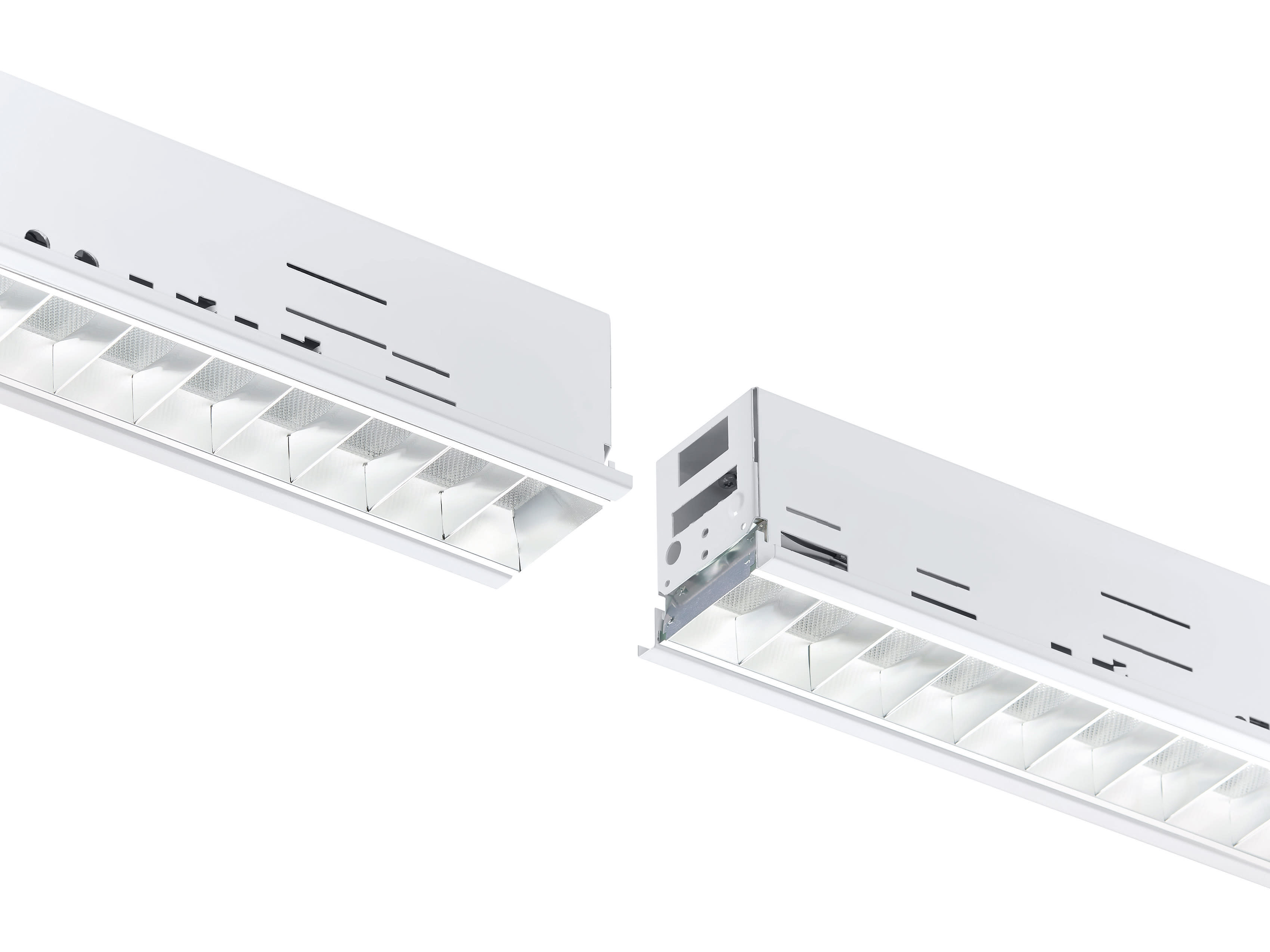 Recessed LED Rana Linear Louvre+Prismatic Optic 0052355 | ProTenders