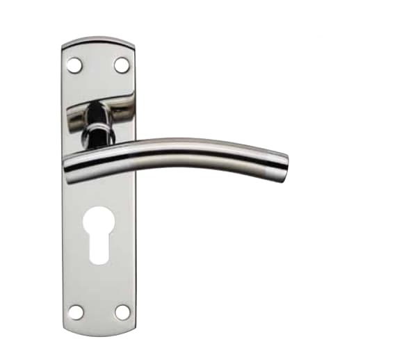 Eurospec Curved Lever on Lock Backplate CSLP1163P | ProTenders