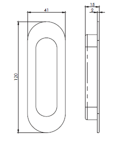 Eurospec Radius Flush Pull FPH1001 | ProTenders