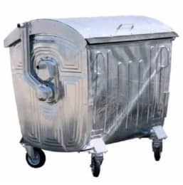 1.1cbm Galvanized Garbage Trolley With Dome Cover | ProTenders