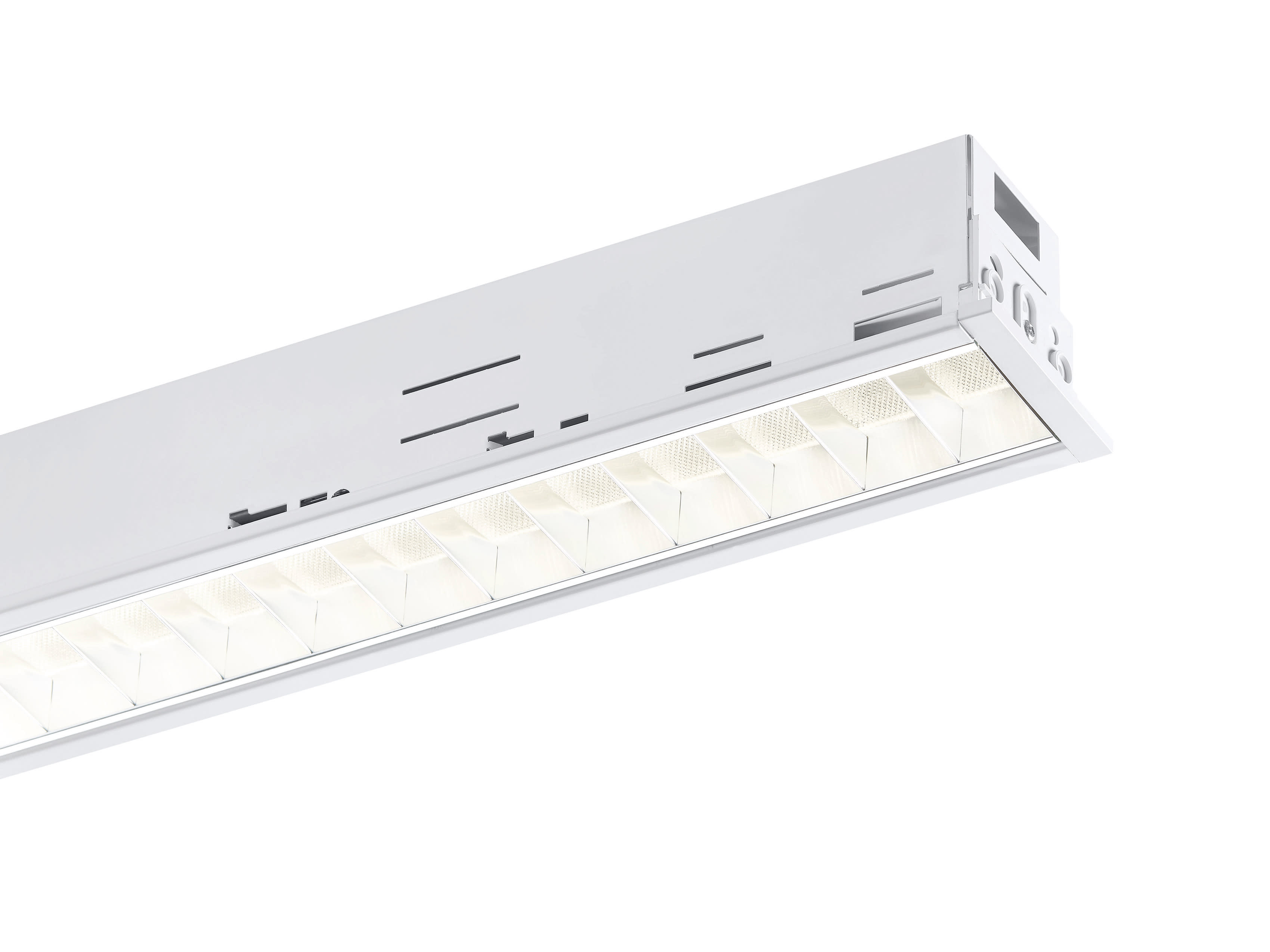Recessed LED Rana Linear Louvre+Prismatic Optic 0052355 | ProTenders