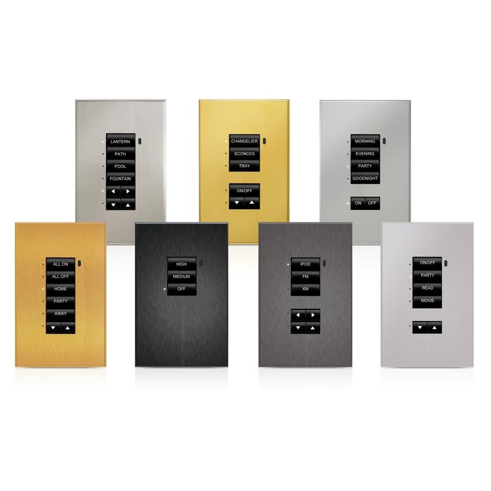 Ascent® Solid Metal Faceplates for Cameo® Keypads, Standard Mount ...