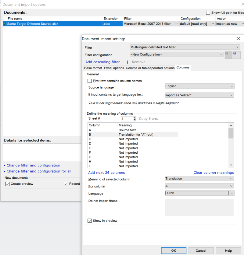 How To Run Qa For Same Target But Different Source Memoq Support 6616
