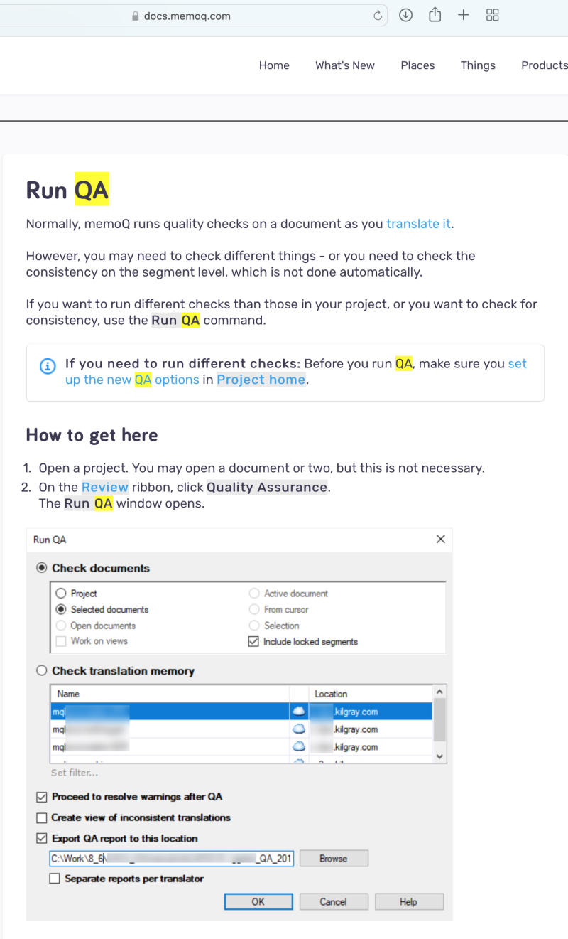 How to run QA for Same Target but Different Source? (MemoQ support)