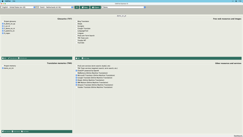CafeTran now has a new, fresh and classy dashboard! (CafeTran support)