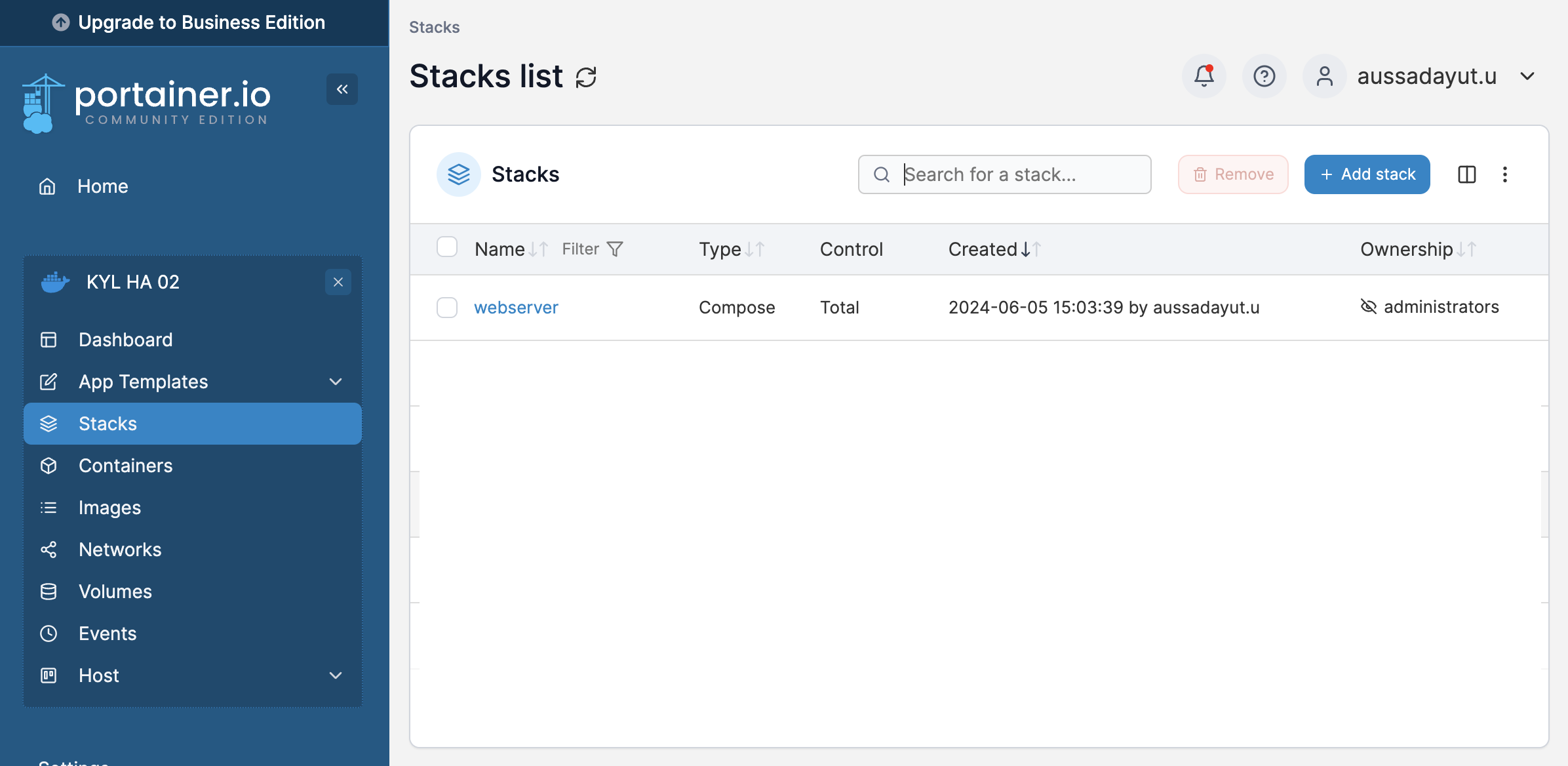 Portainer | KYL Tech.