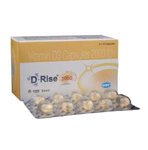 Buy D Rise 2000IU Capsule | Flat 20% Off | Pulse Pharmacy