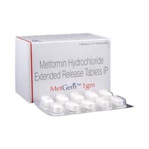 Buy Metgem 1 gm Tablet | Flat 20% Off | Uses, Side effects, Substitutes ...