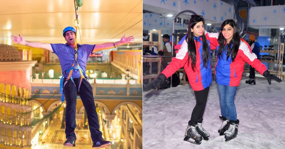 10 Things Like In-Mall Zip Lining, Ice Skating, Water Park Rides & More ...