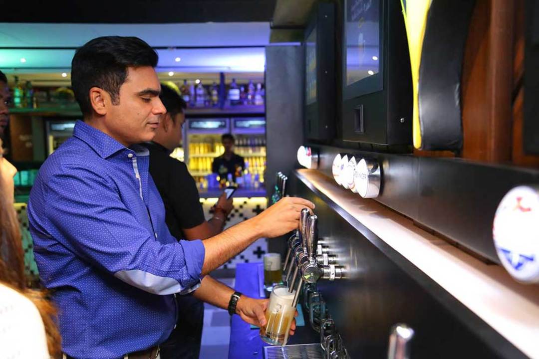 The Beer Cafe Has Set Up A Pour Your Own Beer Wall! | So Delhi