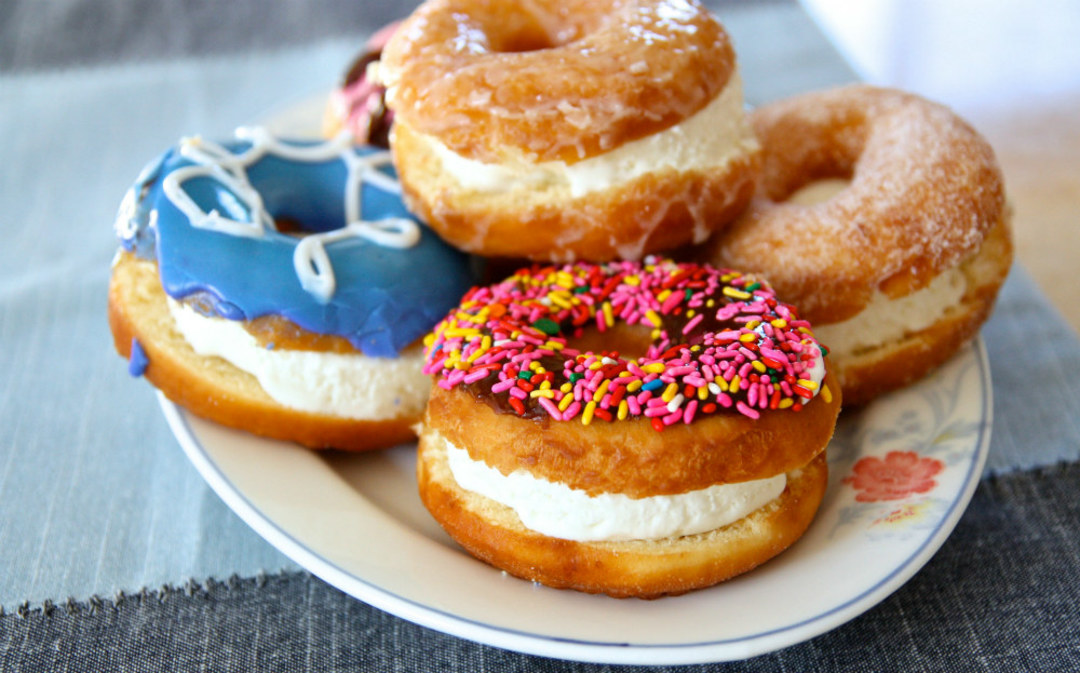 Check Out This Delish Donut Ice Cream Sandwich | So Delhi