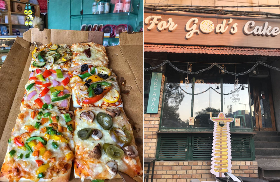 Nosh On This Yummy Pizza Box @ For God’s Cake Bakery! | So Delhi