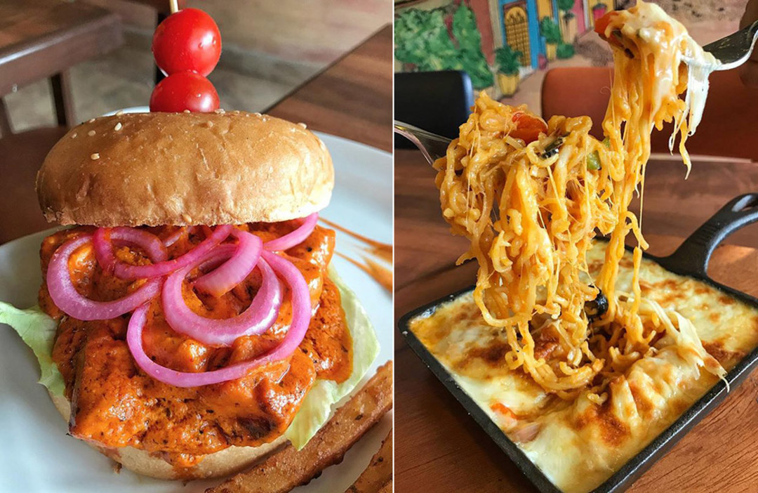 Try Baked Cheese Maggi & Butter Chicken Burger @ Paparizza | So Delhi