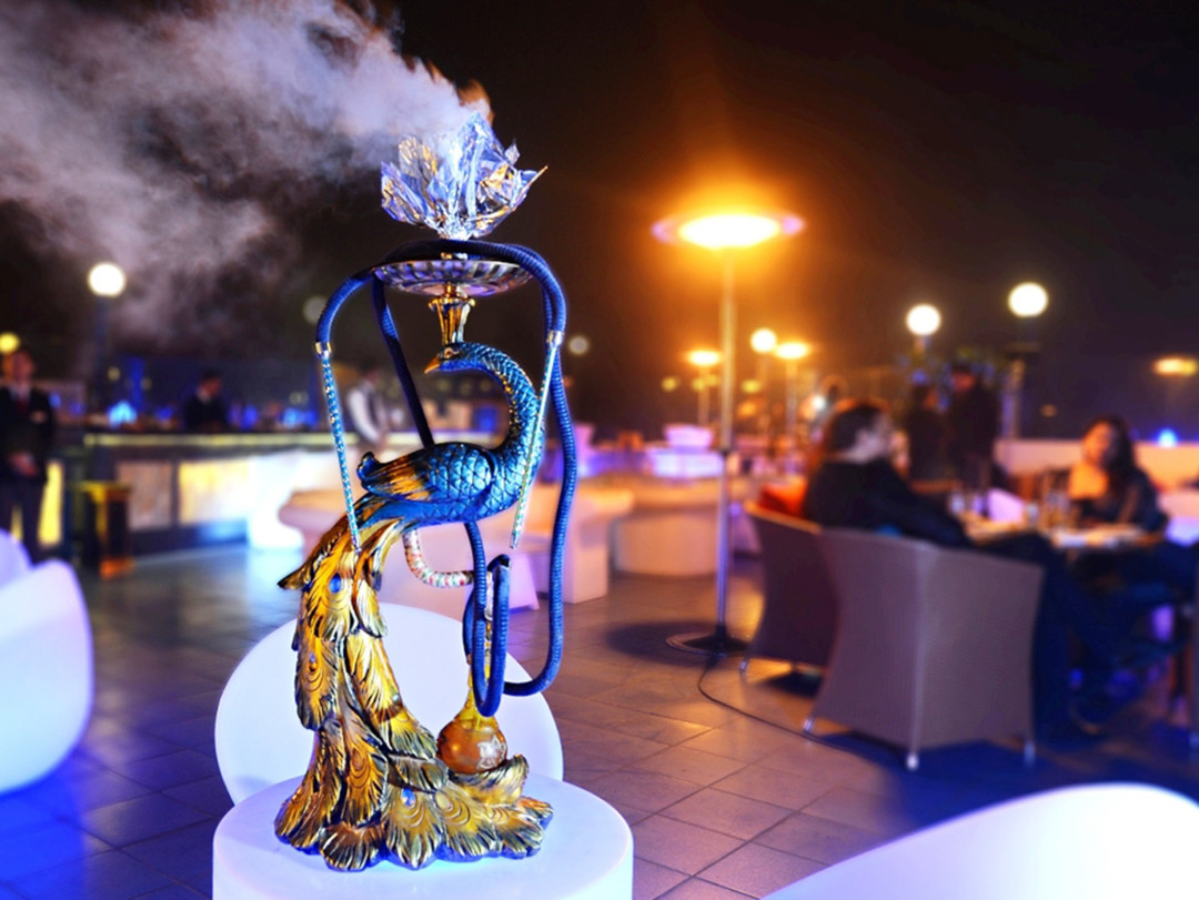 Try The Peacock Sheesha @ Newly Relaunched SKY Lounge | So Delhi