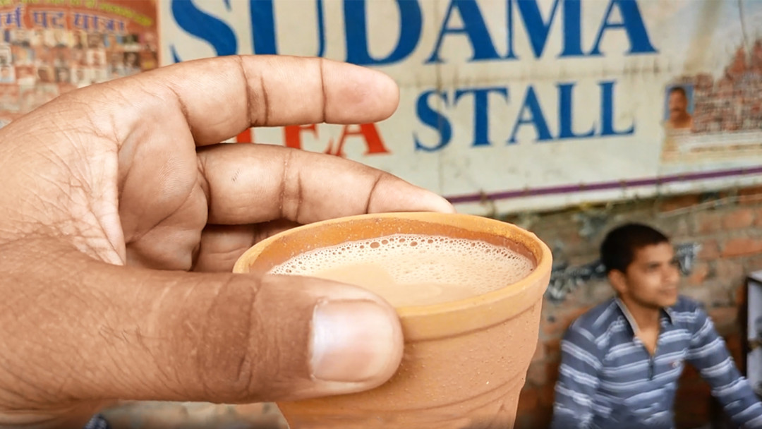 Kulhad Tea At Sudama Tea Stall In North Campus, Delhi | So Delhi