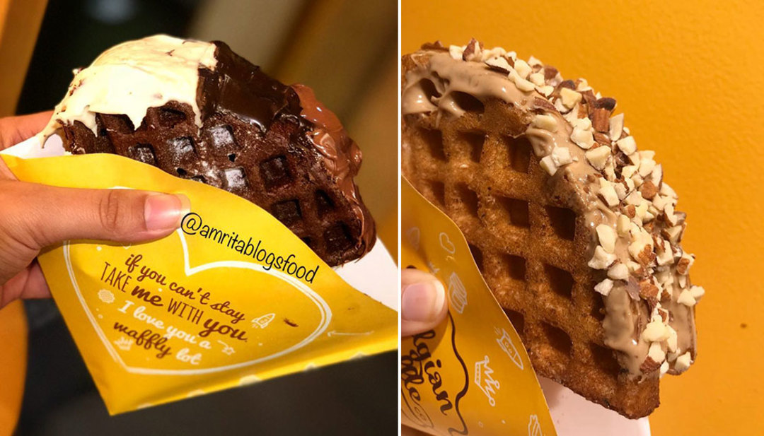 Grab Triple Chocolate Waff-Wich @ The Belgian Waffle Co | So Delhi