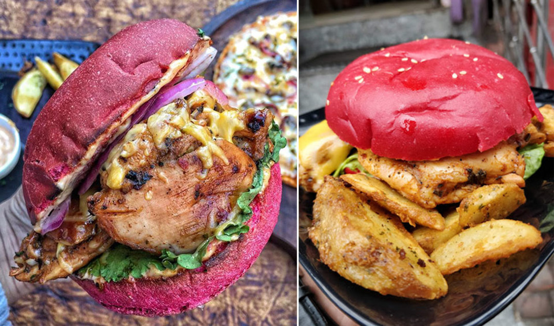Check Out Quirky Pink Burgers HERE In Lajpat Nagar | So Delhi