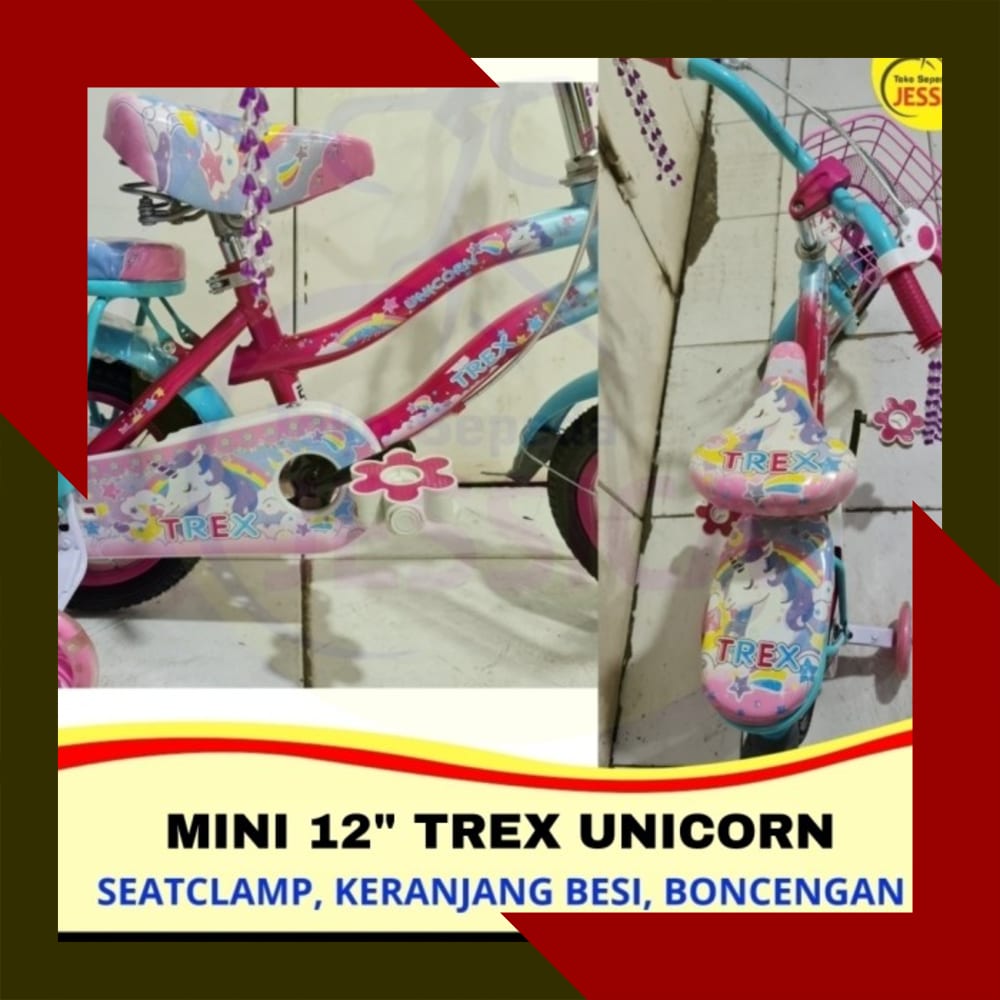 Promo Sepeda Anak Mini 12 Trex Unicorn / Kuda Poni / Kuda Pony Diskon ...