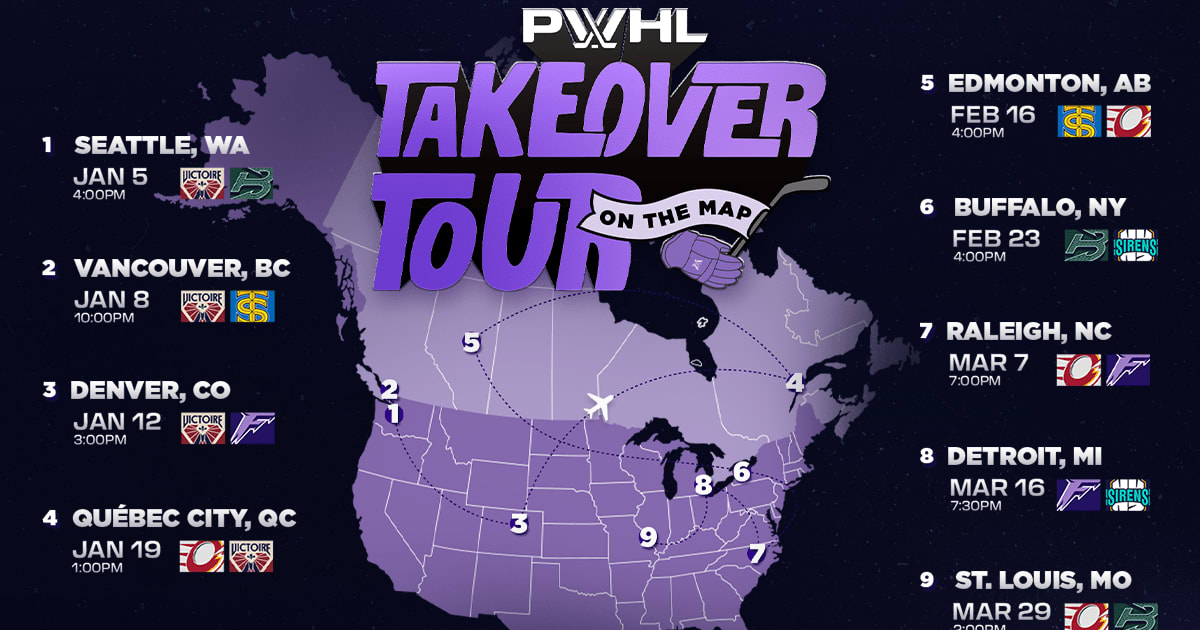 Takeover Tour | PWHL - Professional Women's Hockey League