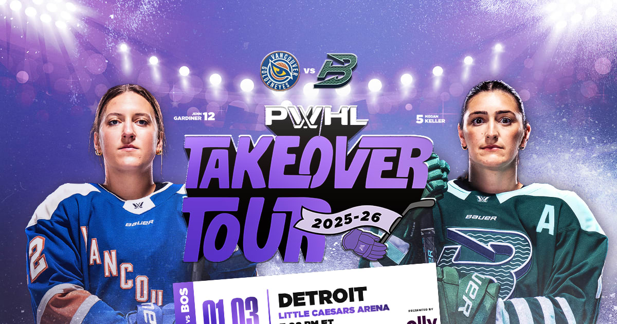 JAN. 3: PWHL TAKEOVER TOUR VANCOUVER VS. BOSTON PRE-GAME PRIMER | PWHL ...
