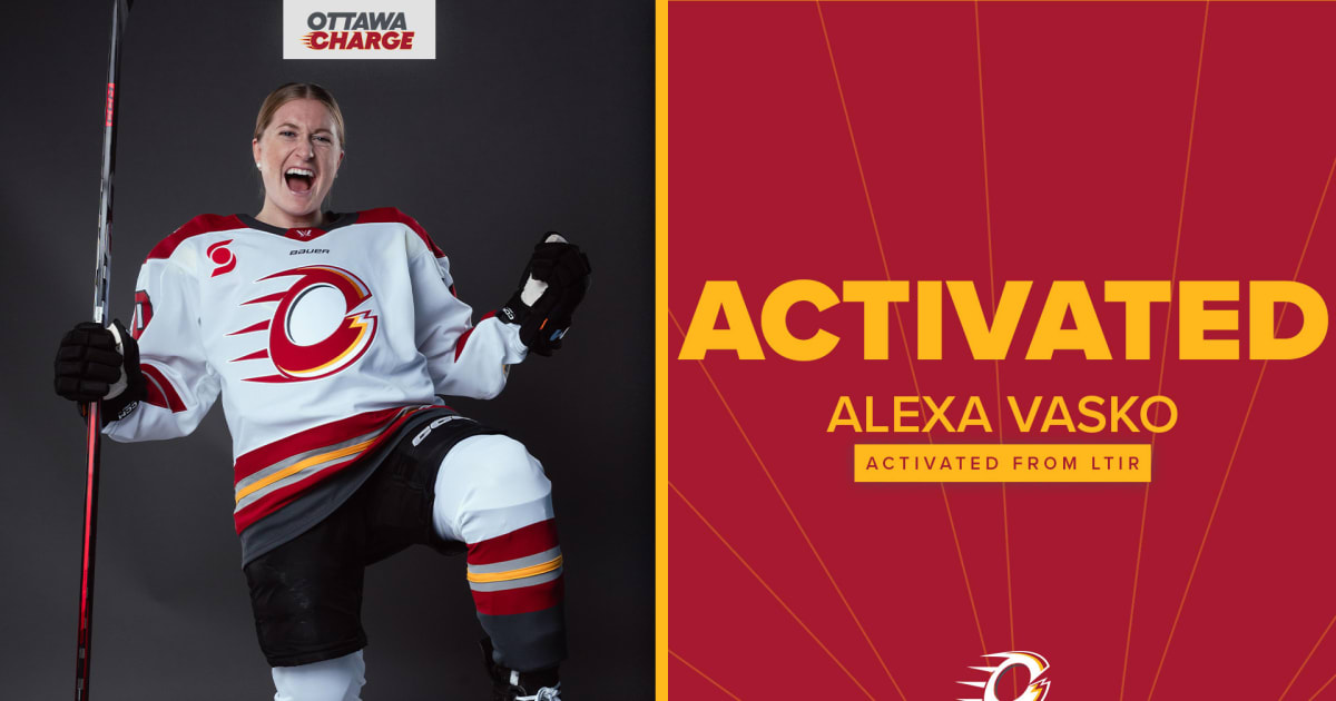 ALEXA VASKO RETURNING TO OTTAWA CHARGE LINEUP | PWHL - Professional ...