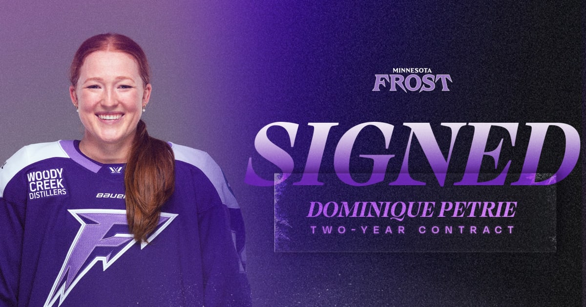 MINNESOTA FROST RE-SIGN FORWARD DOMINIQUE PETRIE TO A TWO-YEAR CONTRACT ...