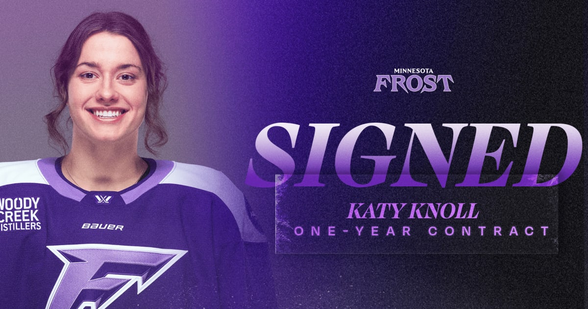 MINNESOTA FROST RE-SIGN FORWARD KATY KNOLL TO ONE-YEAR CONTRACT | PWHL ...