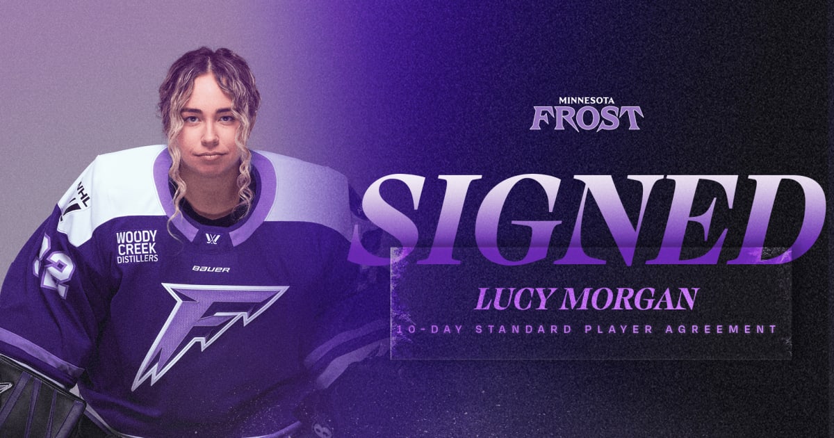 MINNESOTA FROST SIGN LUCY MORGAN TO 10-DAY STANDARD PLAYER AGREEMENT ...