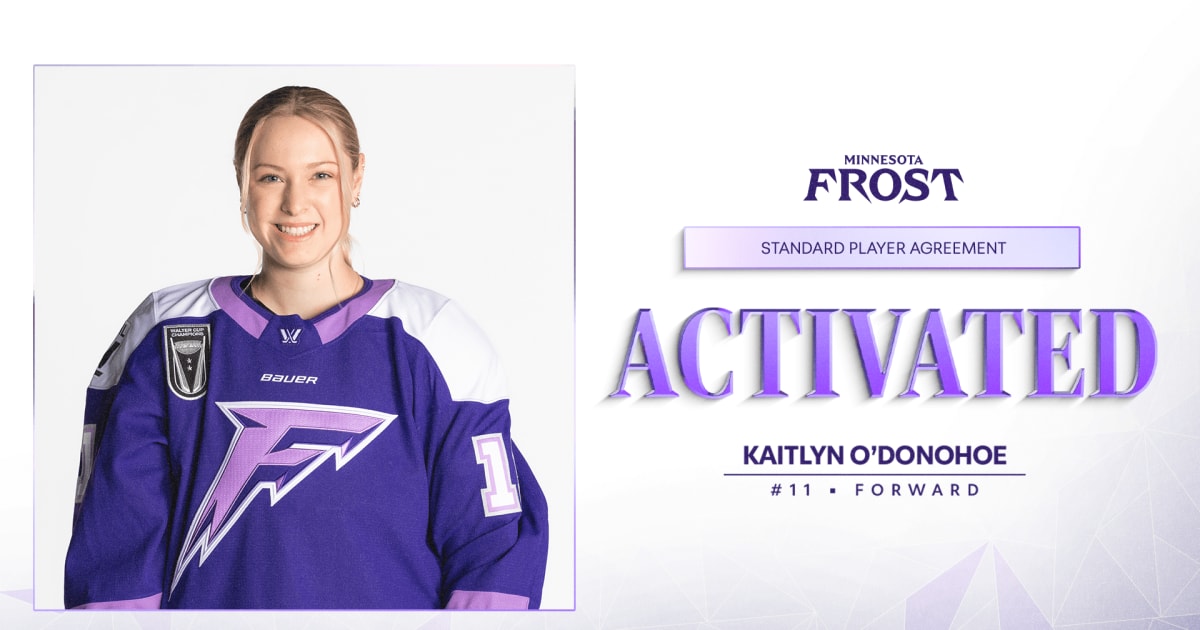 FROST SIGN FORWARD KAITLYN O’DONOHOE, PLACE DOMINIQUE PETRIE ON LTIR ...