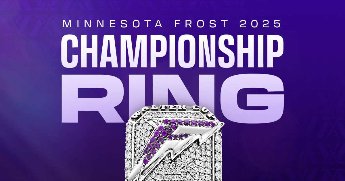 PWHL AND PARIS JEWELLERS UNVEIL 2024-25 MINNESOTA FROST CHAMPIONSHIP ...