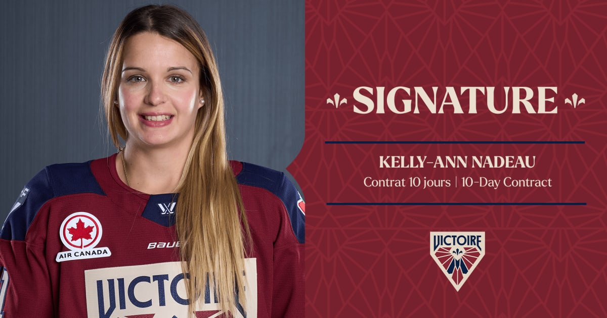 LA VICTOIRE DE MONTRÉAL SIGNE LA DÉFENSEURE KELLY-ANN NADEAU | LPHF ...