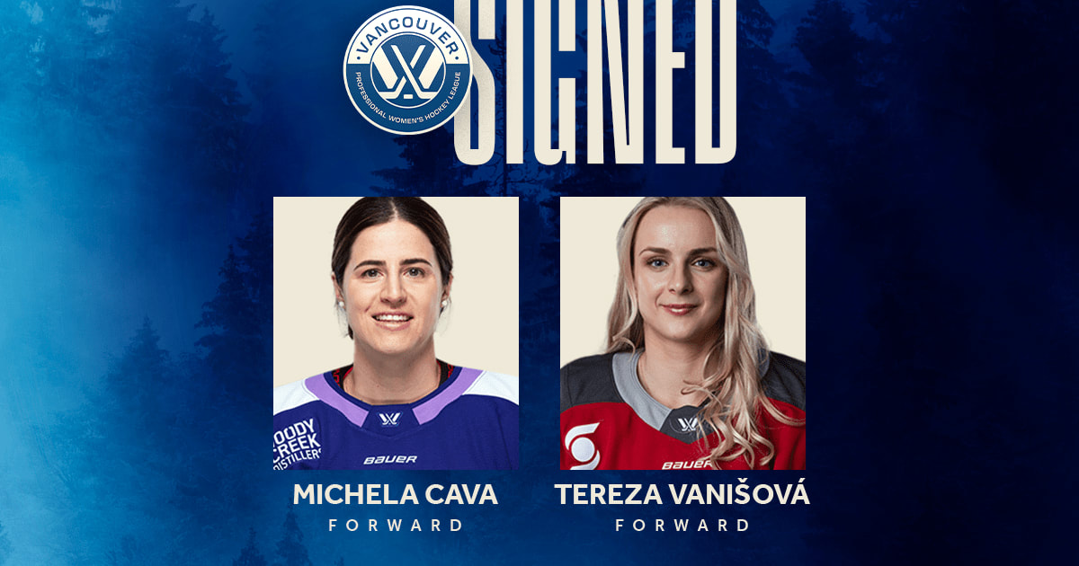 PWHL VANCOUVER SIGNS FORWARDS MICHELA CAVA AND TEREZA VANIŠOVÁ | PWHL ...