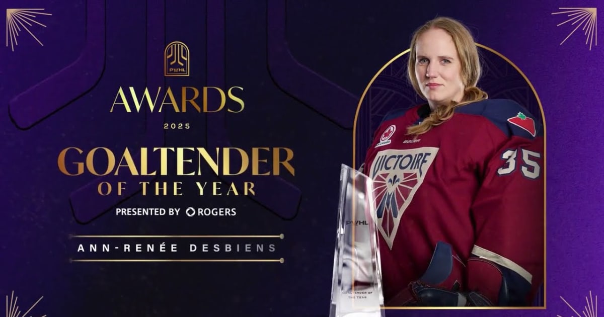 2025 PWHL Goaltender of the Year: Ann-Renée Desbiens | LPHF - Ligue ...
