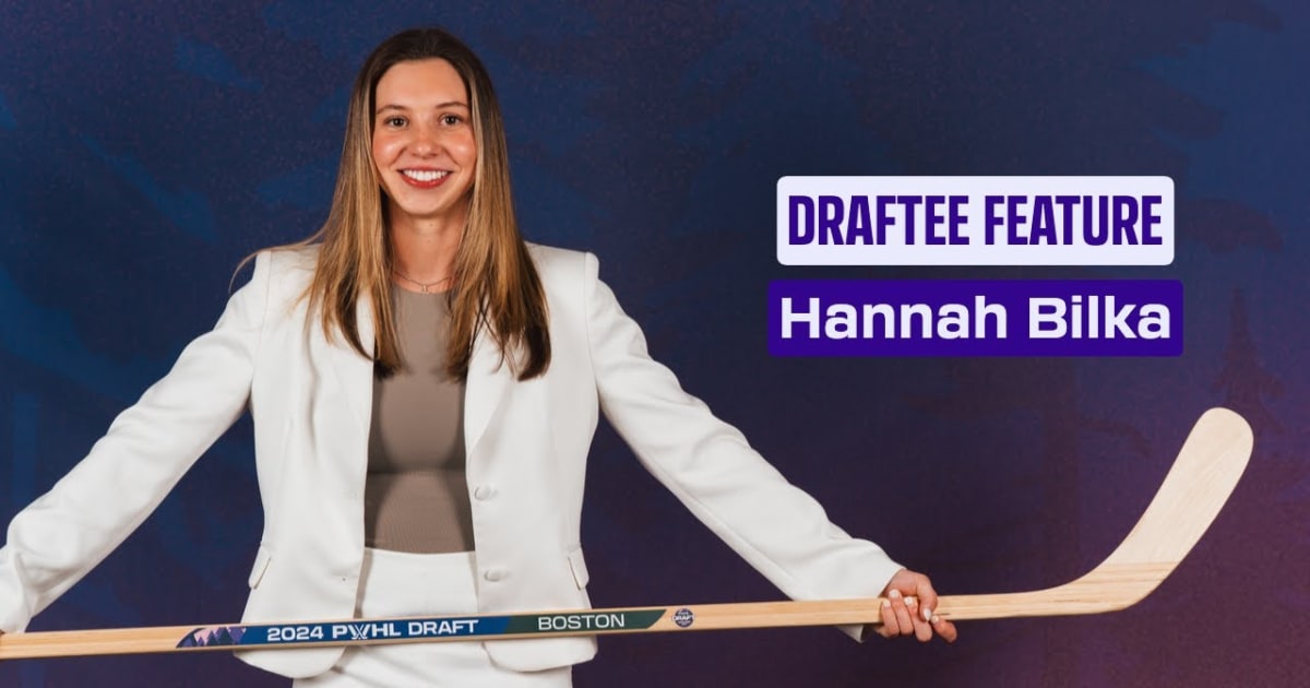 Draftee Feature: Boston's Hannah Bilka | PWHL - Professional Women's ...
