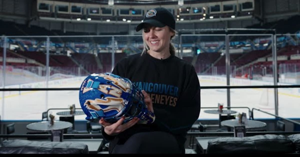 Emerance Maschmeyer 2025-26 Goalie Mask Tour | PWHL - Professional ...