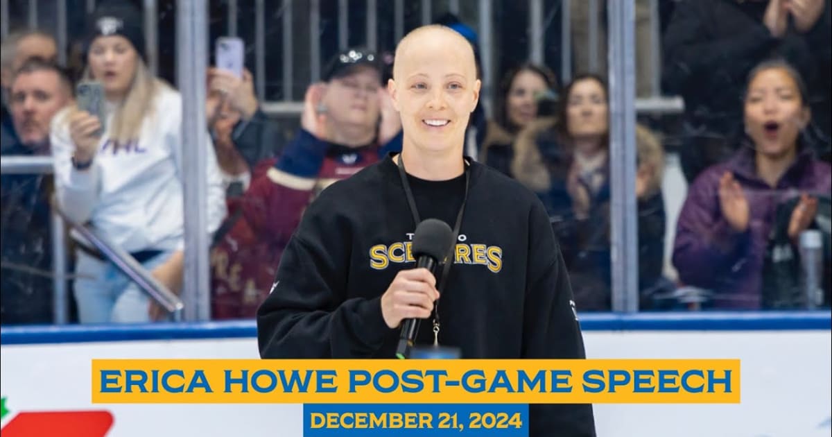 Erica Howe Post-Game Speech | Toronto Sceptres vs Montréal Victoire ...