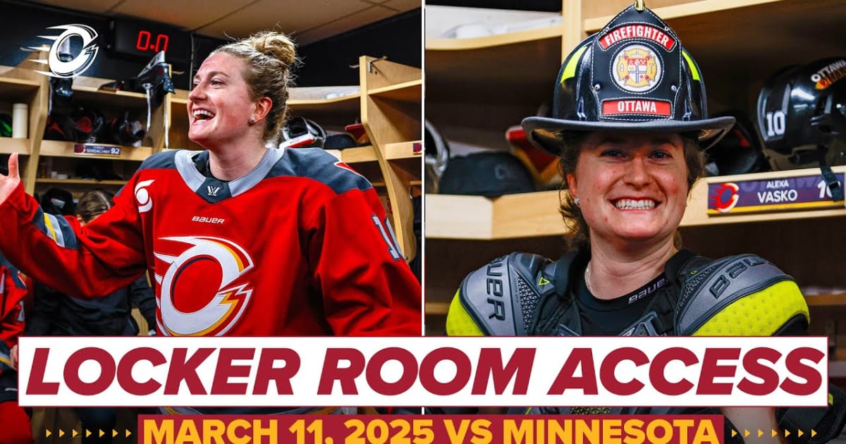Exclusive Locker Room Access | Ottawa Charge vs Minnesota Frost | March ...